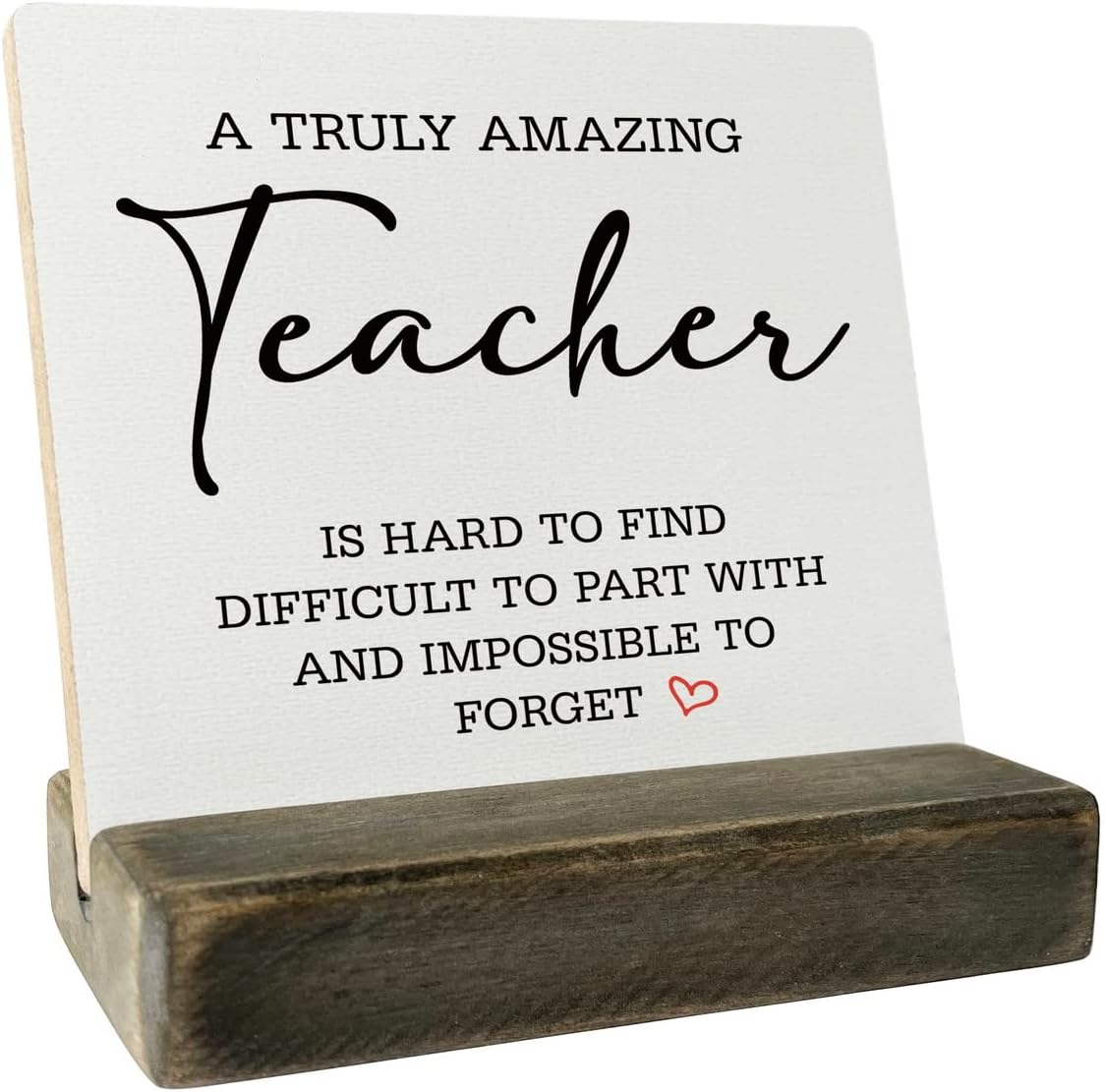 Amazon.com: Teacher Appreciation Gifts, Plaque Signs with Wooden Stand ...