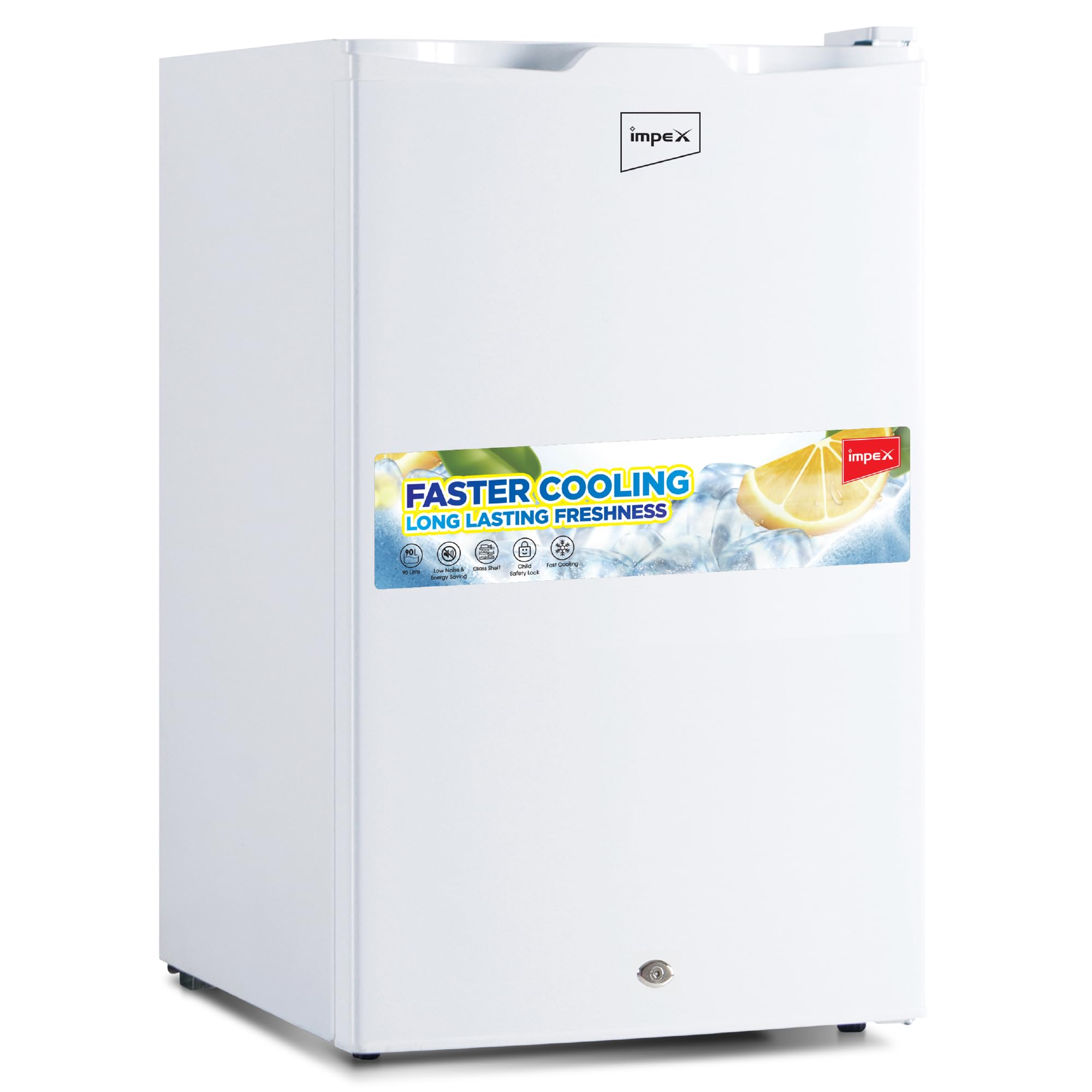 Buy Impex 90 L Single Door Mini Refrigerator, (3 Cubic Feet) Freezer ...