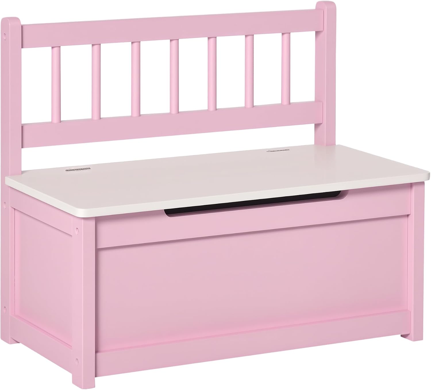 HOMCOM 2-in-1 Wooden Kids Toy Box Storage Bench Instruction Manual