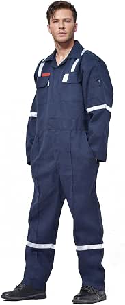 Amazon.com: Firefighter Navy Blue Uniform Costume Adult Mens : Clothing ...
