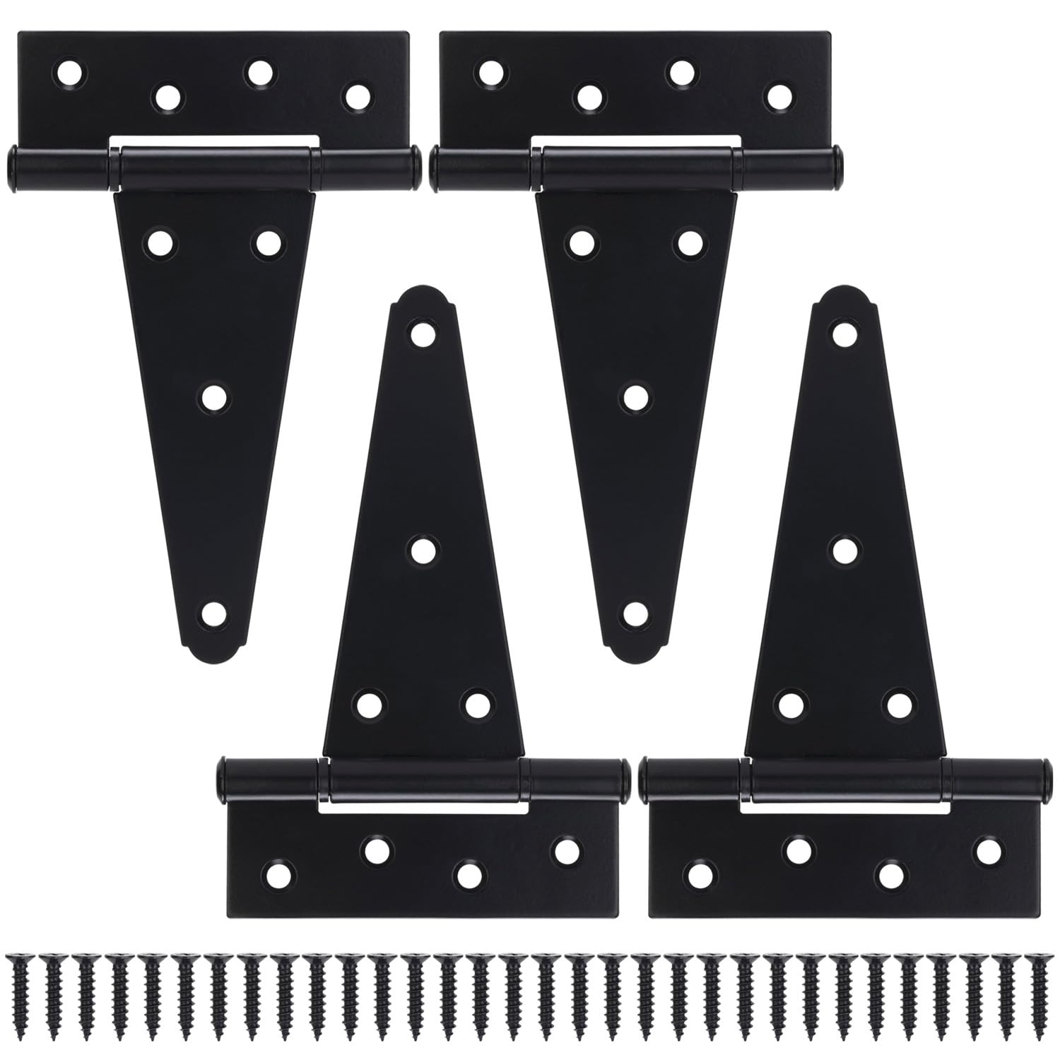 Amazon.com: EVCUHASL 6 Inch T-Strap Gate Hinges, Shed Barn Door Hinges ...