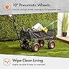VonHaus Garden Cart – Trolley, Trailer, Truck, Utility Wagon with Wipe ...