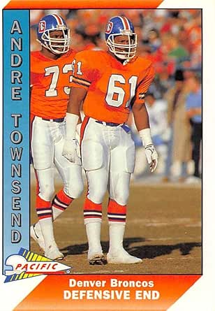 Amazon.com: 1991 Pacific Football #128B Andre Townsend RC Rookie Card ...