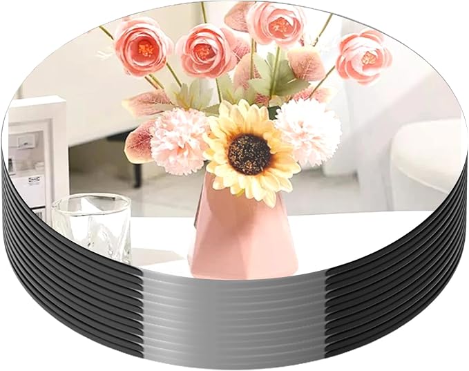 Amazon.com: 12PCS Small Round Mirrors for Centerpieces, 8" Acrylic ...