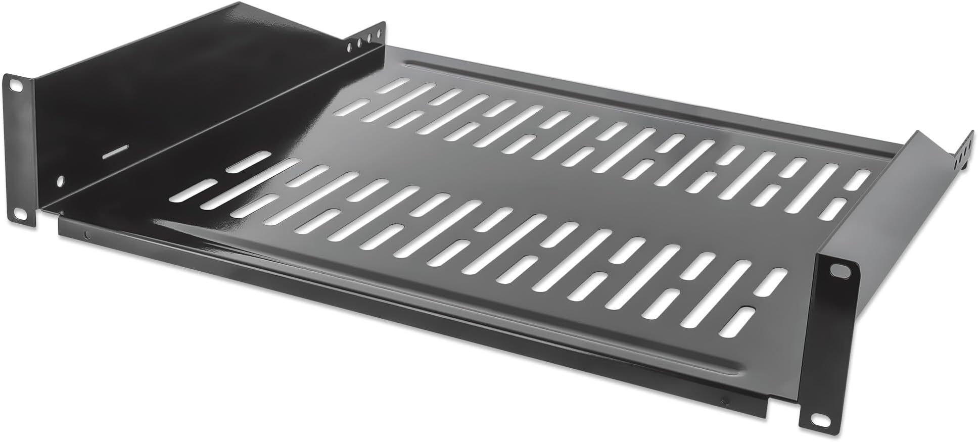 Amazon.com: 2 Pack Rack Shelf Vented Rack Mount Shelf Universal Heavy ...