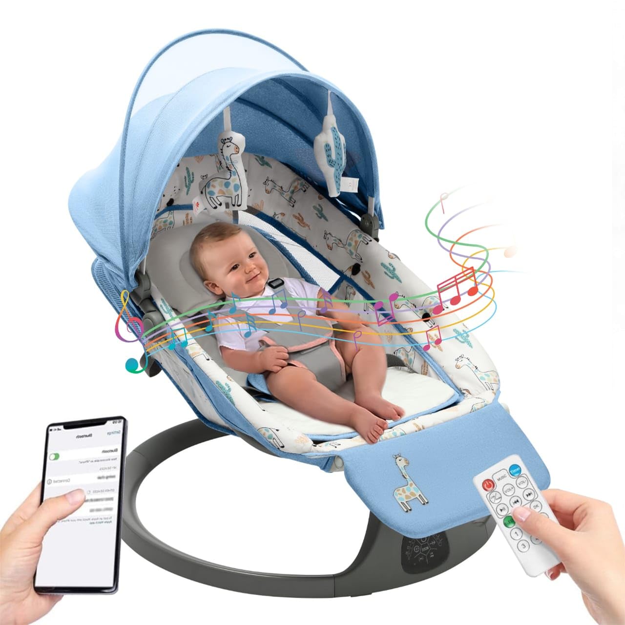 SOFTIES Automatic Cradle for Baby Rocker | 0 to 12 Months | Swing for ...