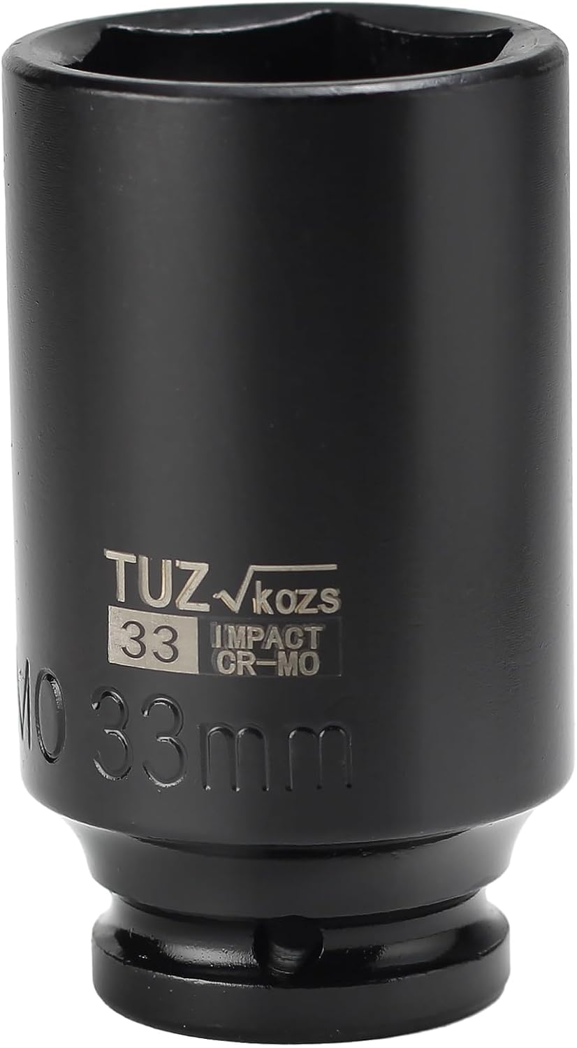 Amazon.com: TUZkozs 1/2-Inch Drive 33mm Deep Impact Socket with 6-Point ...