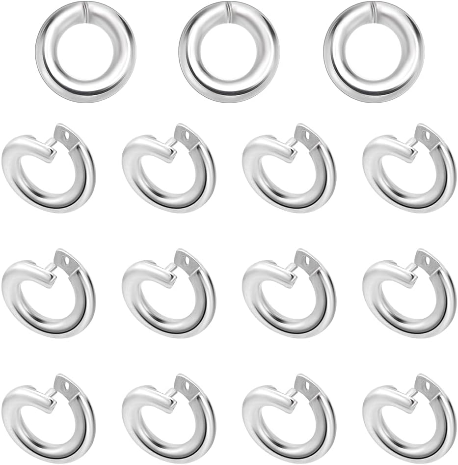 Amazon.com: Beadaholique 10-Piece Sterling Jump Lock Rings, 8mm, 16 ...