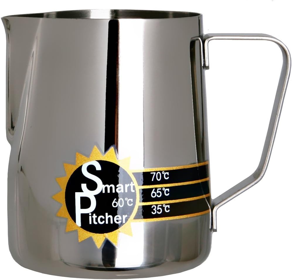 Amazon.com: SMART PITCHER Espresso Coffee Milk Frothing Pitcher With ...