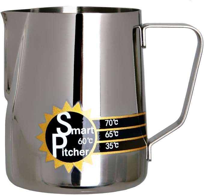 Amazon.com: SMART PITCHER Espresso Coffee Milk Frothing Pitcher With ...