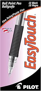Amazon.com : Pilot® EasyTouch Ballpoint Pens, Fine Point, 0.7 mm, Clear ...