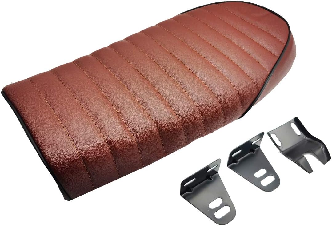Amazon.com: Motorcycle Cafe Racer Seat Universal Flat Brat Vintage ...