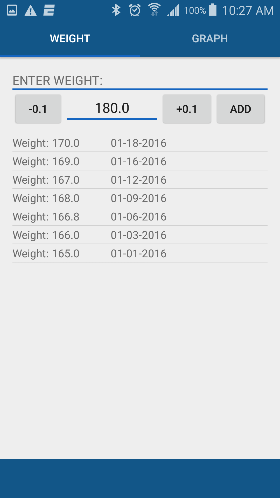 Body Weight Tracker - App on Amazon Appstore