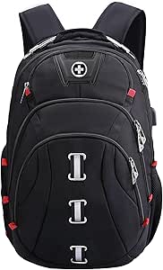 Amazon.com: SwissDigital Pixel Business Travel Backpack, Black (SD-857 ...