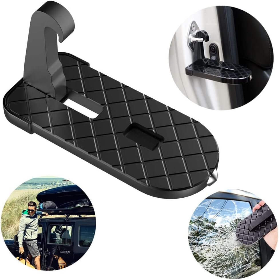 Car Doorstep, Vehicle Rooftop Doorstep Folding Ladder with Saftey ...