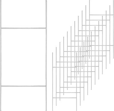 Amazon.com: 12 Pack Heavy Duty Metal H Frame Wire H Long Stakes, 30'' x ...