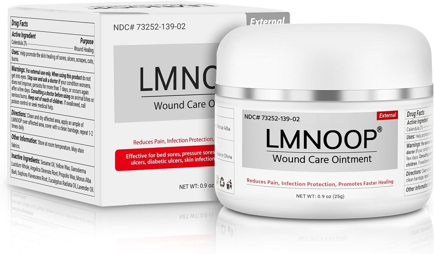 LMNOOP® Natural Wound Healing Ointment, Maximum Strength Wound Care ...