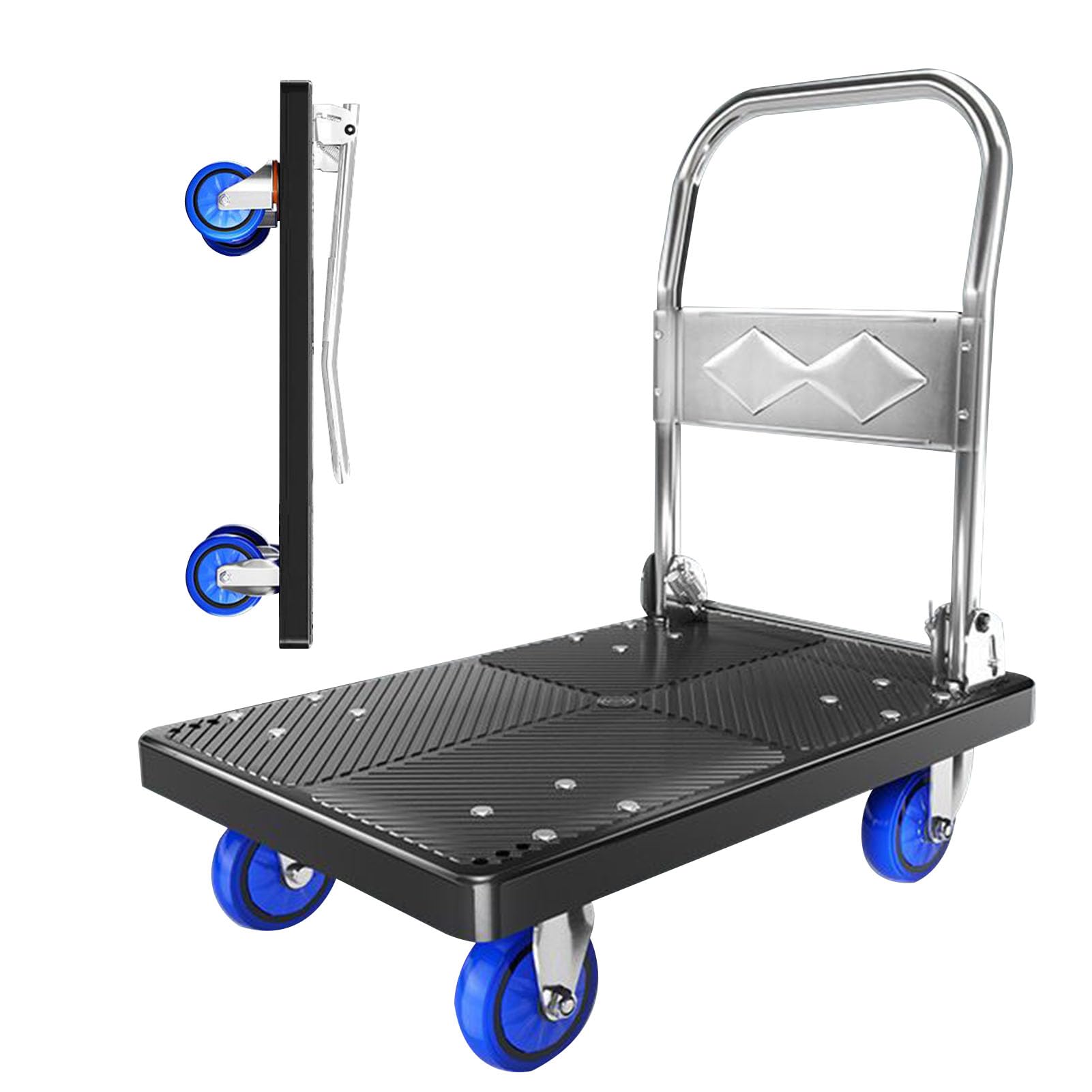 Buy Beauenty Foldable Push Cart Platform Cart[400KG Weight Capacity ...