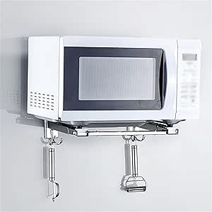 Amazon.co.jp: Microwave Shelf 304 Stainless Steel Microwave Wall ...