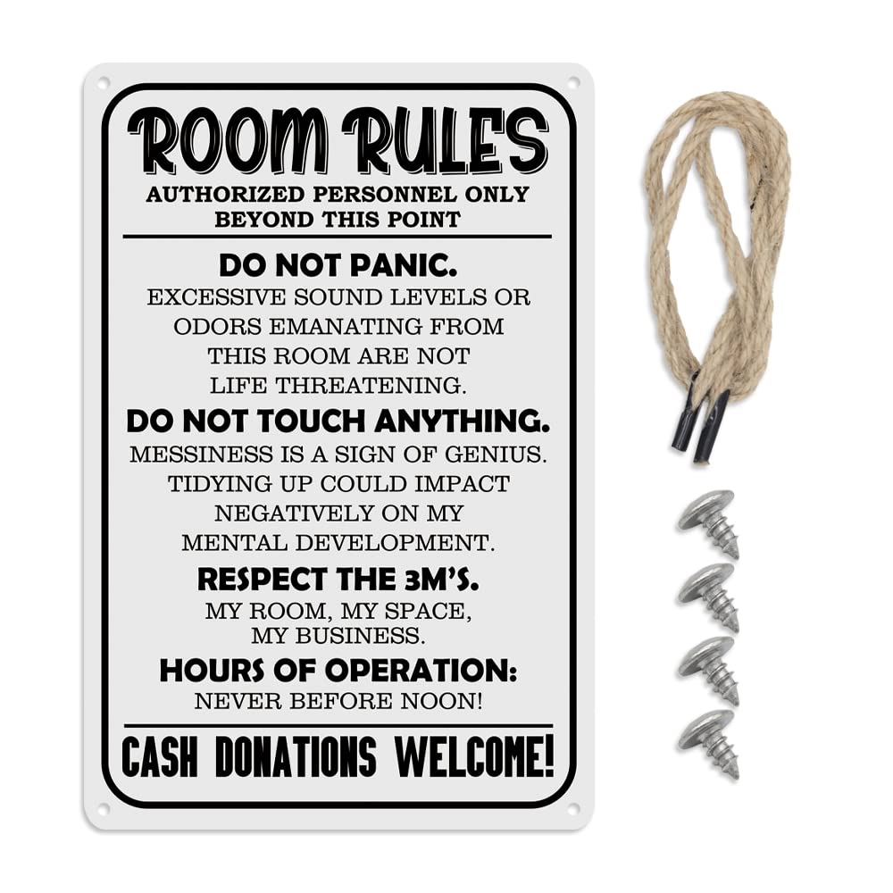 Amazon.com: Maoerzai Room Sign for Teen Girls Bedroom Door Decor Room ...