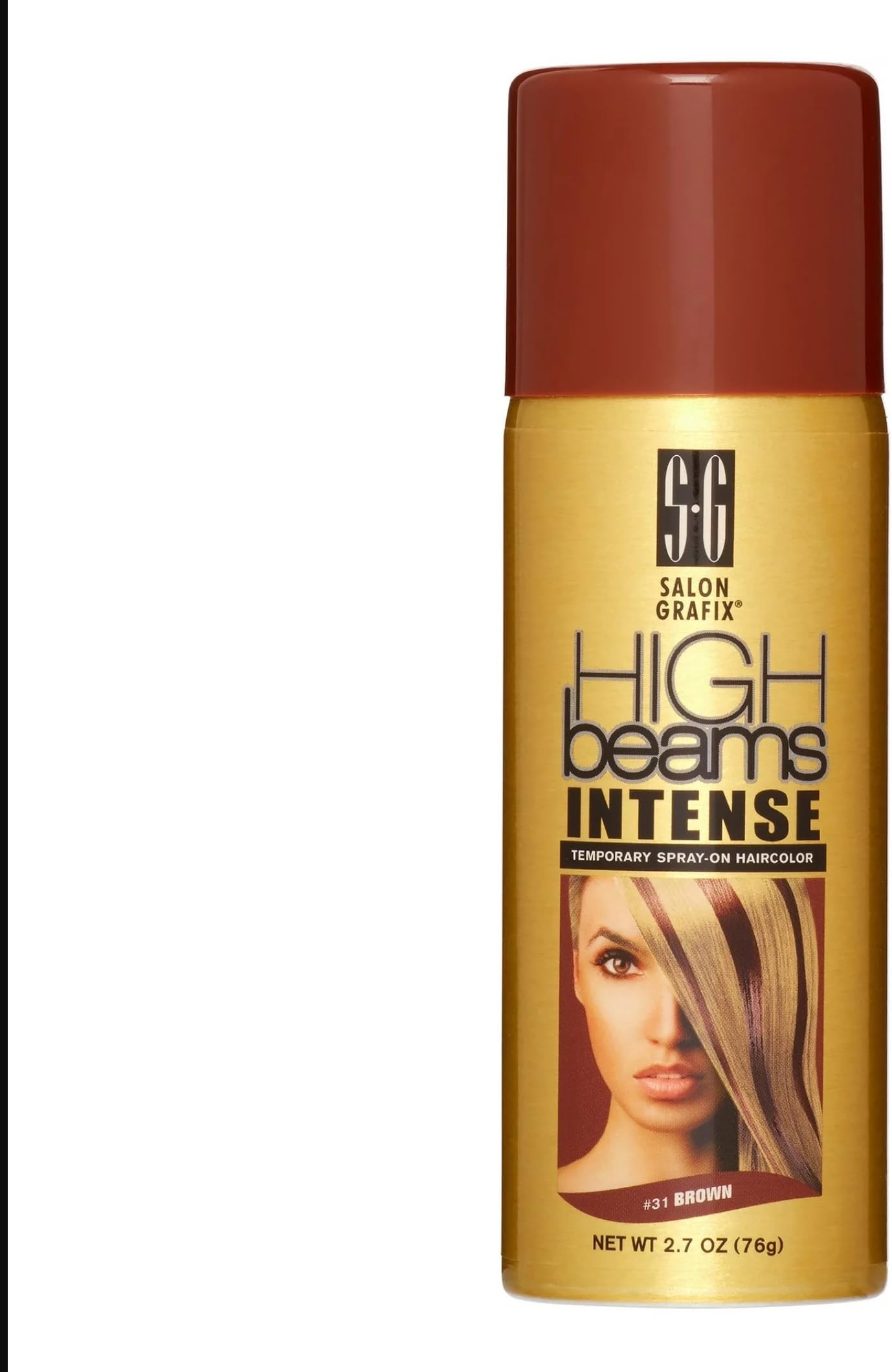 Amazon.com : High Beams Intense Spray-On Hair Color –Darkest Warm Brown ...