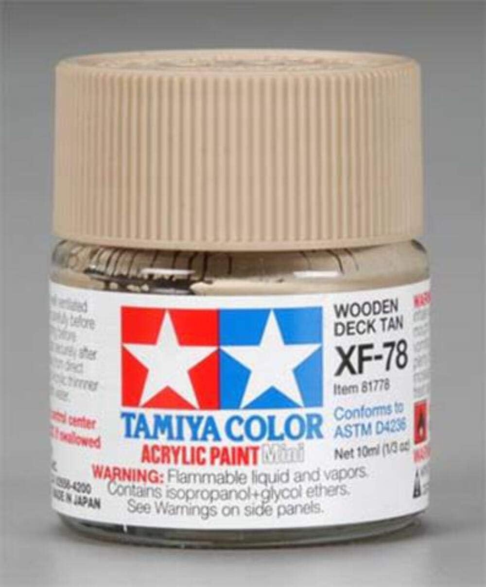 Amazon.com: TAMIYA America, Inc Acrylic Mini XF78, Deck Tan, TAM81778 ...
