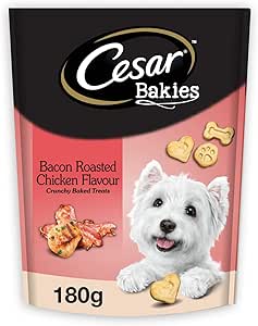 CESAR BAKIES Dog Treats, for Small Breed Adult Dogs, Bacon Roasted ...