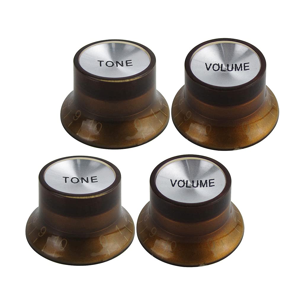 Amazon.com: FLEOR 2T2V Speed Control Knobs Set Amber Plastic Top Hat ...