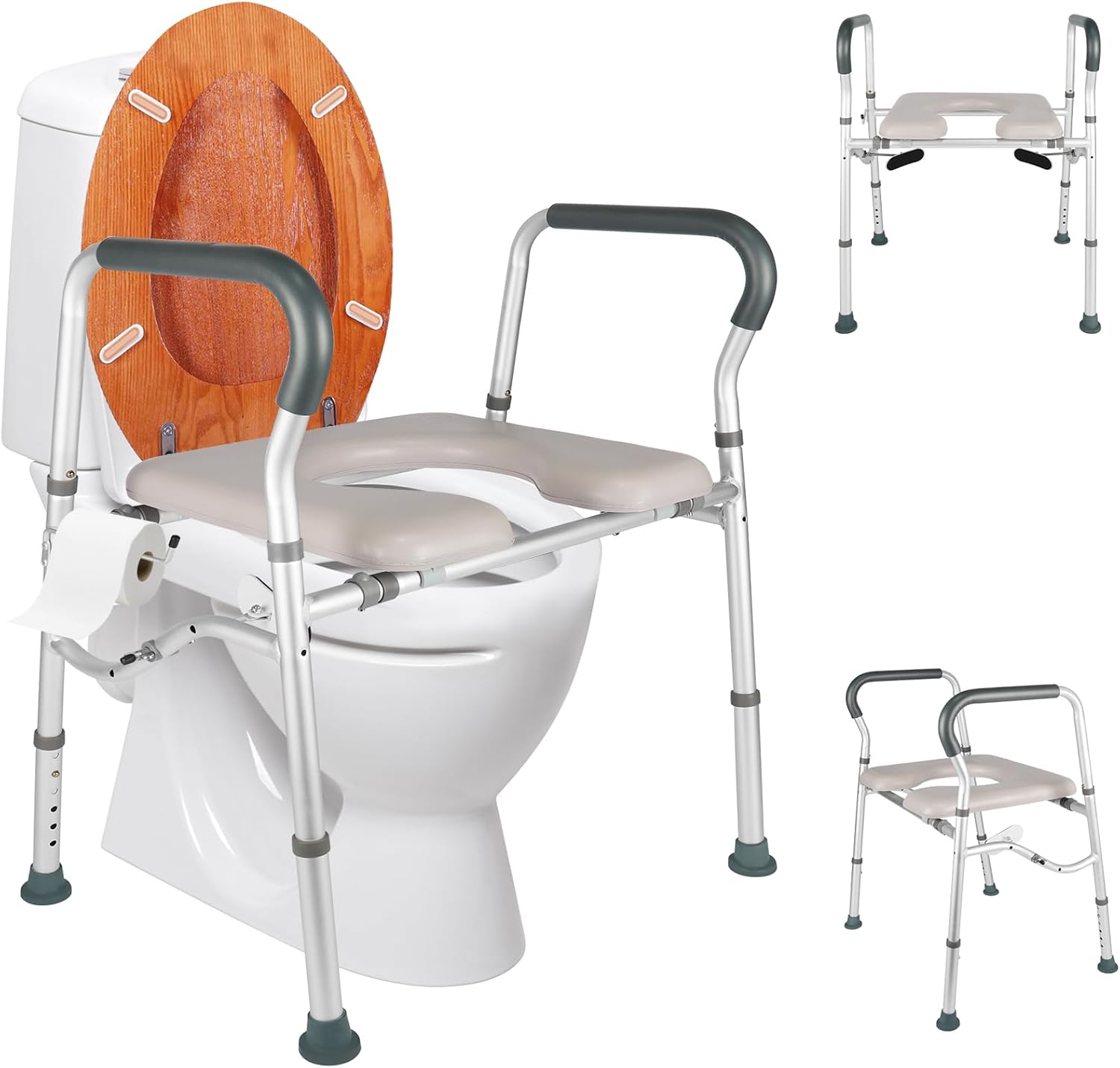 Amazon.com: Toilet Seat Risers for Seniors, Raised Toilet Seat with ...
