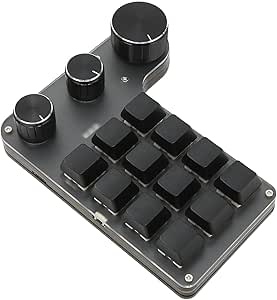 Amazon.com: Yoidesu Mini Macro Mechanical Gaming Keyboard, 12 Keys 3 ...