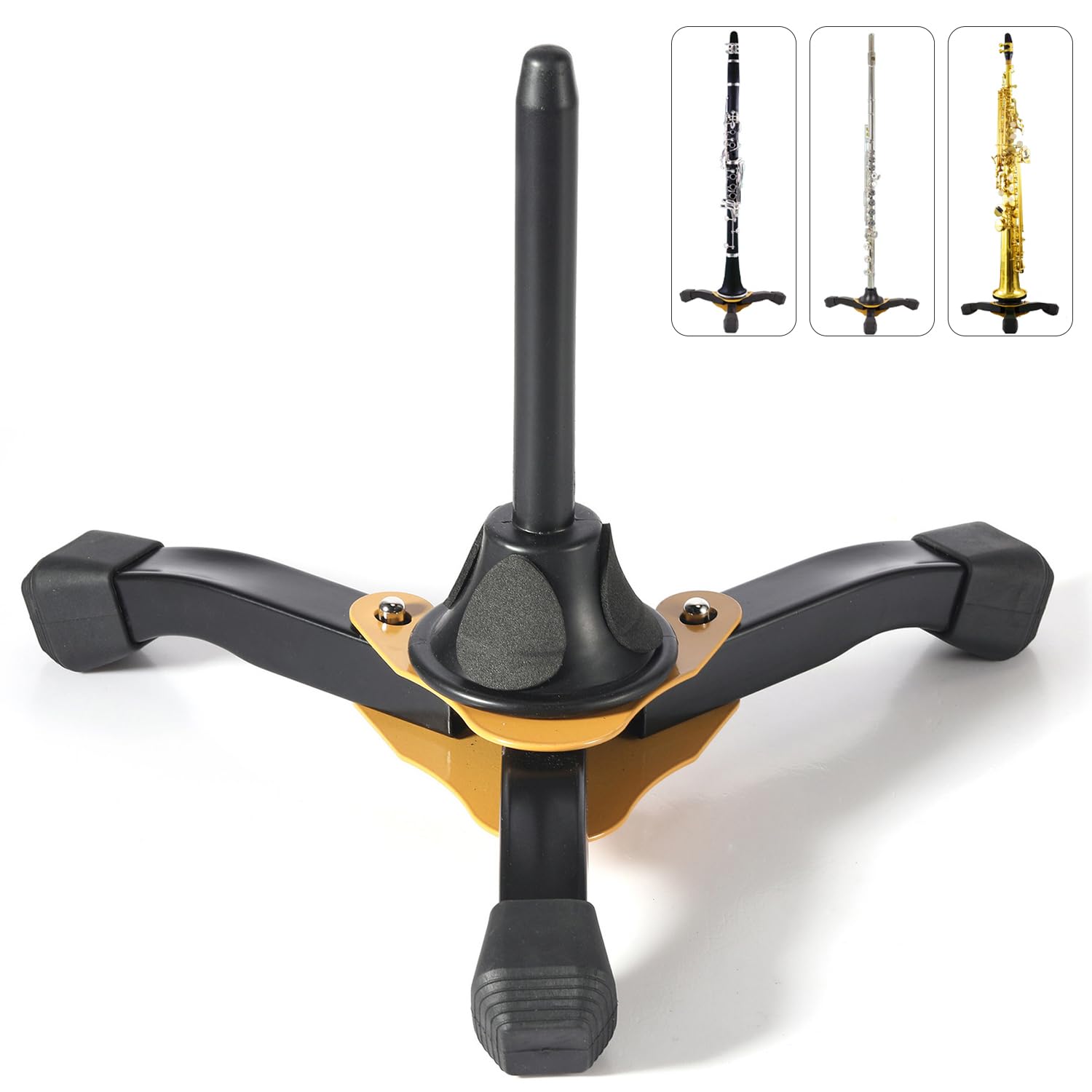 Snapklik.com : Eavnbaek Flute Clarinet Stand, Portable Foldable Tripod ...