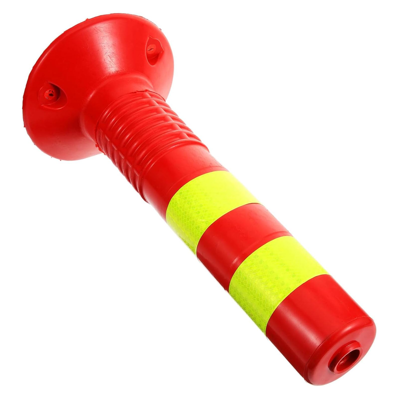 Driveway Security Bollard, Plastic Traffic Post with Reflective Collars ...
