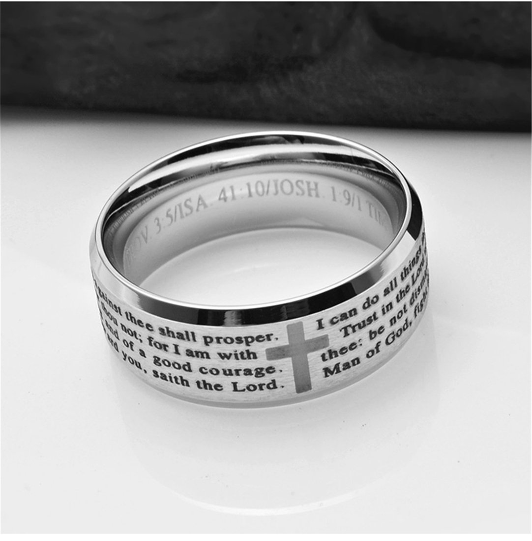 Snapklik.com : Mens Stainless Steel Bible Verse Christian Lords Prayer ...