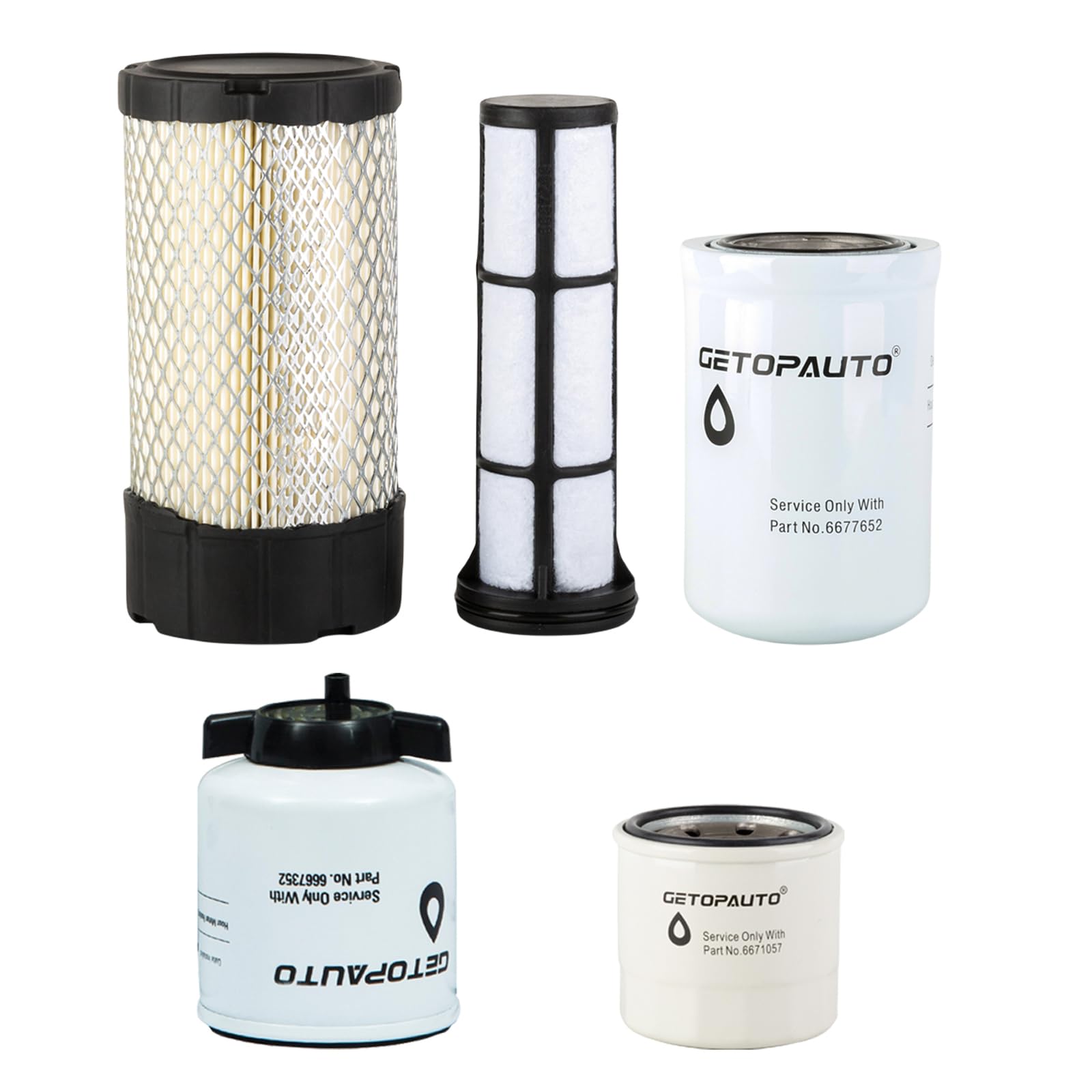 Amazon.com: GETOPAUTO 6687262 6687263 6677652 6671057 6667352 Filter ...