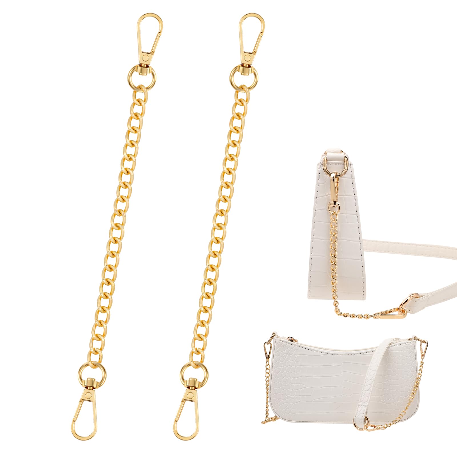 Amazon.com: 2 Pcs Purse Chain Strap Purse Extender, Gold Chain for ...