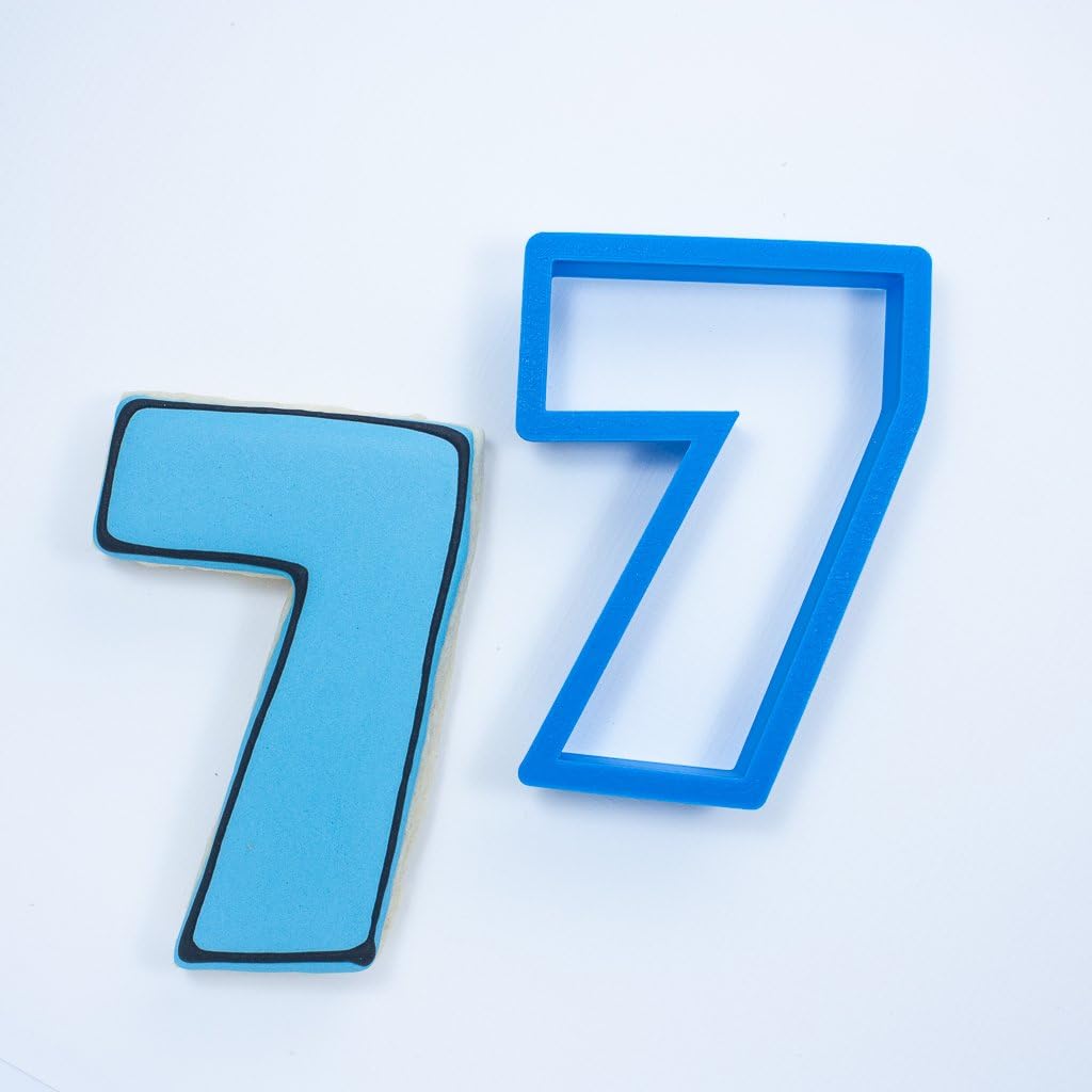 Amazon.com: Frosted Cookie Cutters Number Seven Cookie Cutter (Mini - 1 ...
