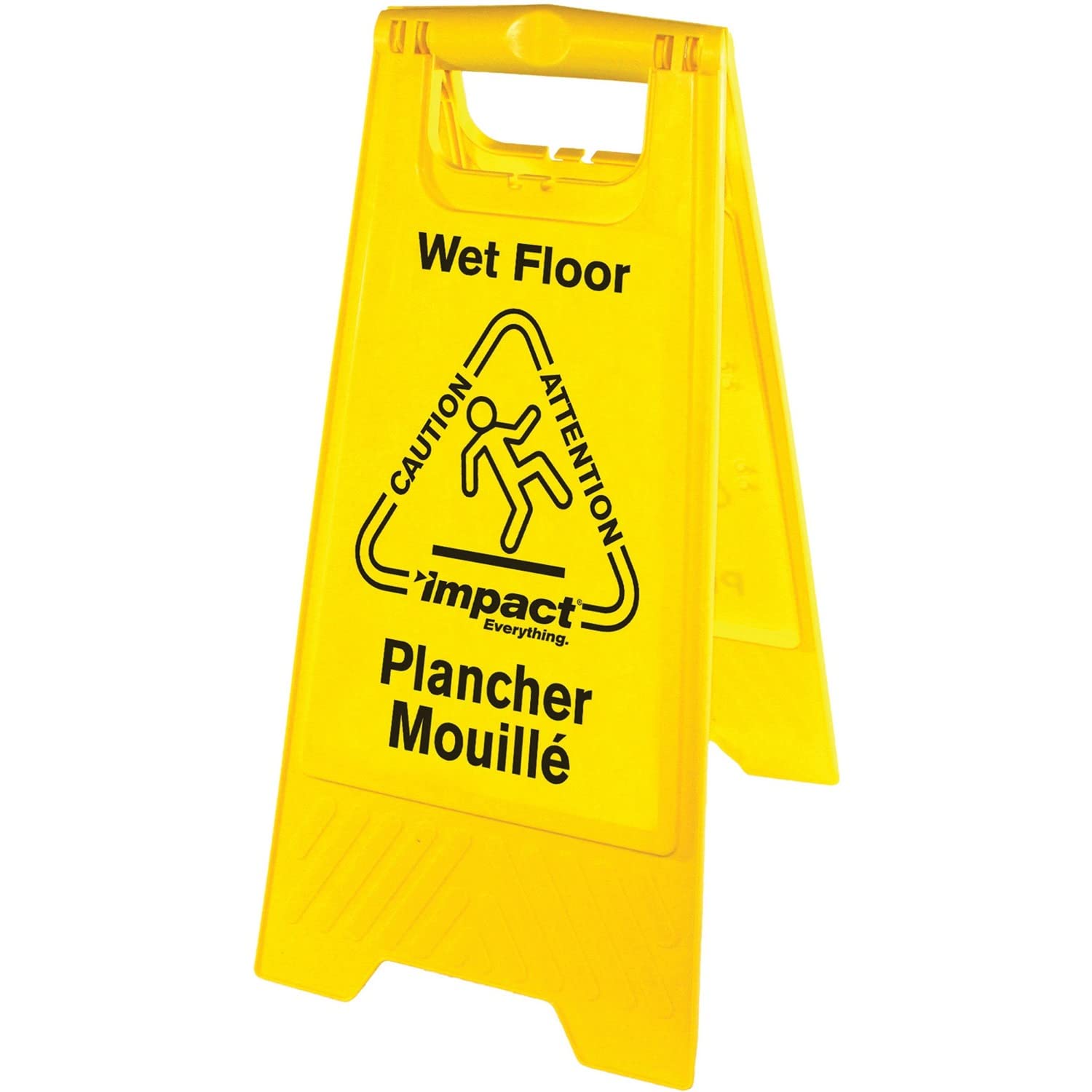 Amazon.com: Impact 9152W Bilingual Yellow Wet Floor Sign, 12.05 x 1.55 ...