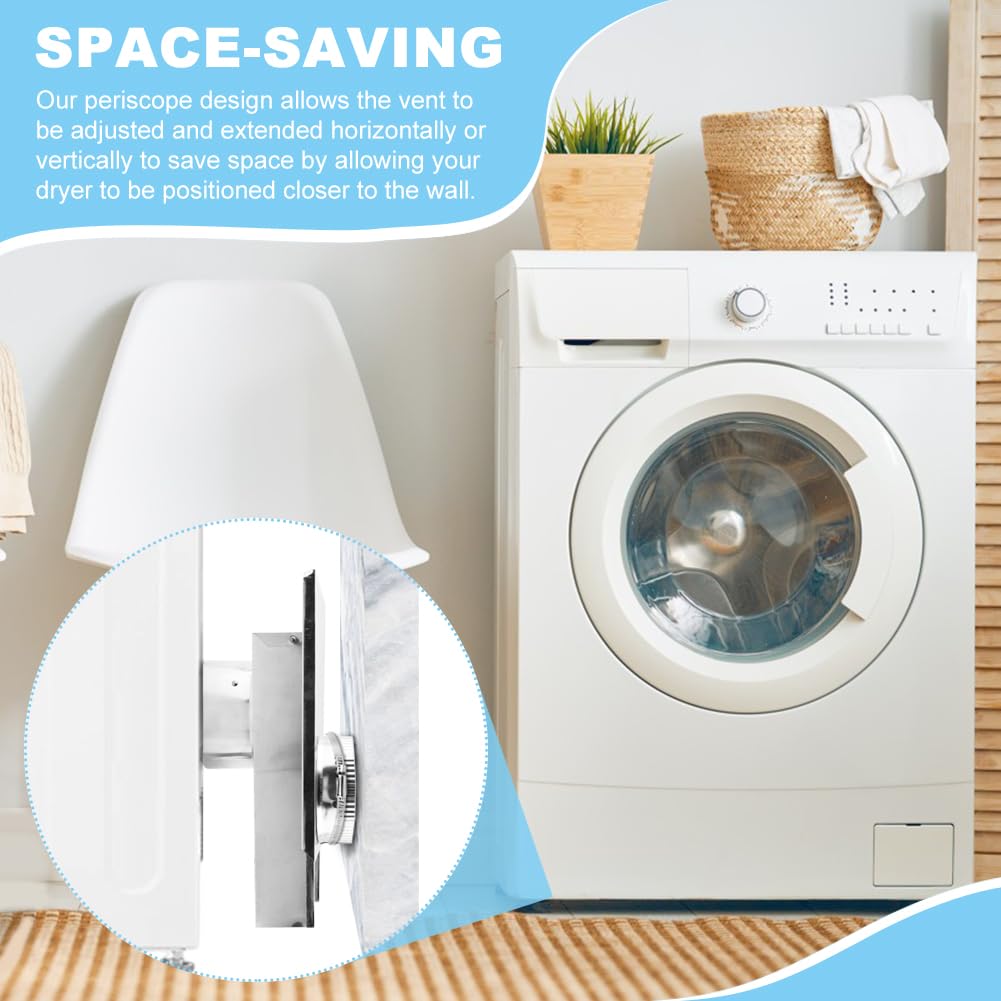 Snapklik.com : Adjustable 0-5" Periscope Dryer Vent Kit,Dryer ...