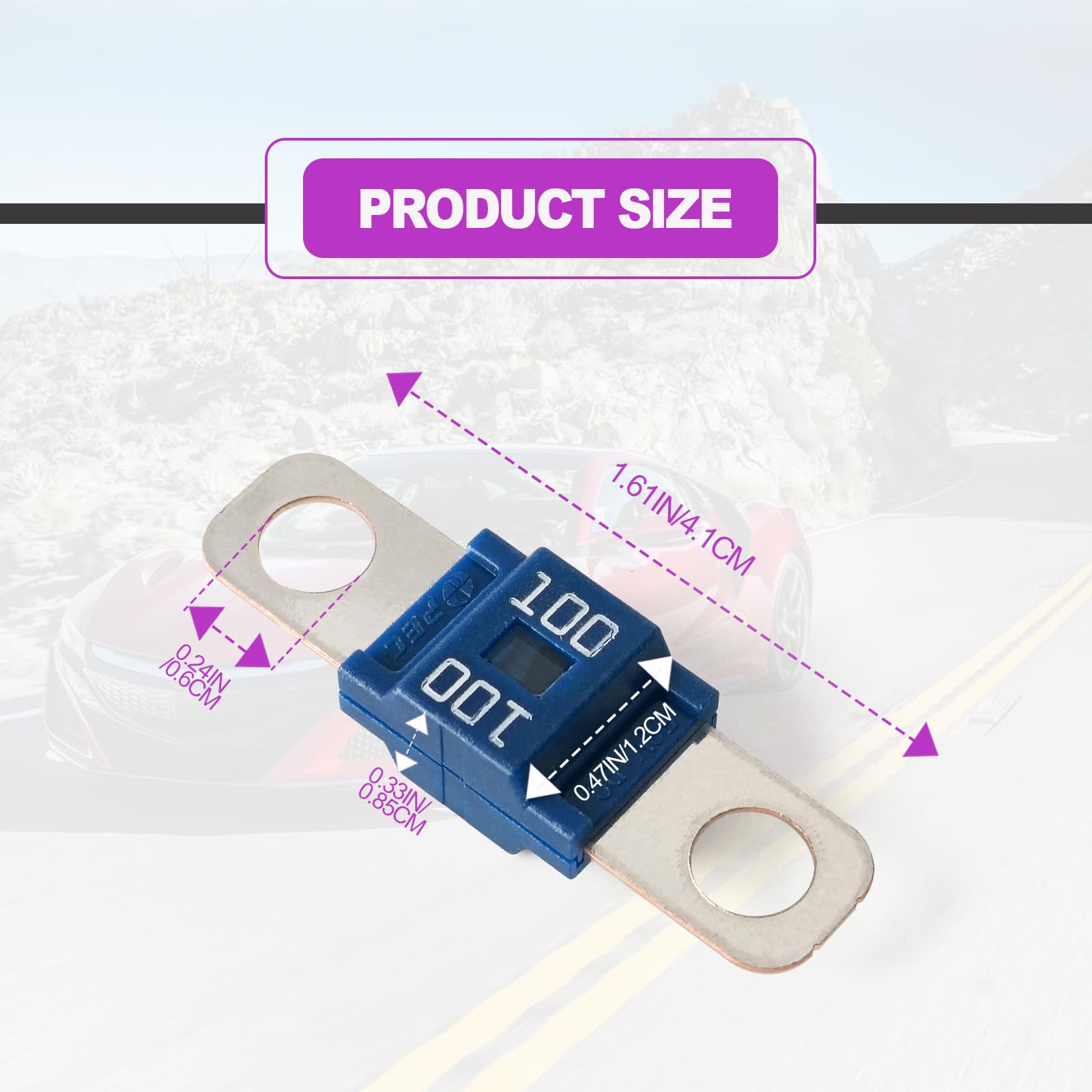 Snapklik.com : 100A AMI/Midi High Current Fuse Bolt-on Fuse - 100 Amp ...