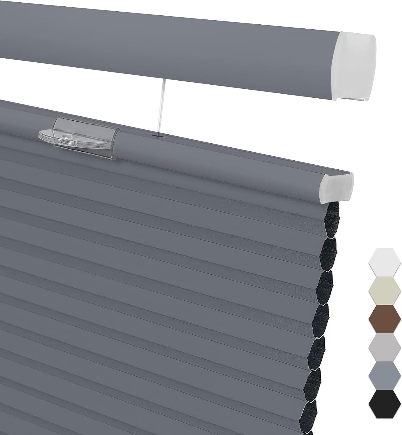 Amazon.com: Pasoun Cordless Top Down Bottom Up Window Blinds, Blackout ...