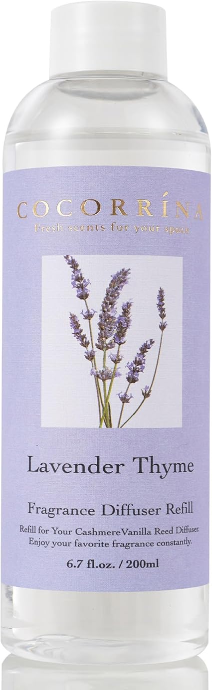 Amazon.com: COCORRÍNA Reed Diffuser Refill- Lavender Thyme 6.7 oz. Reed ...