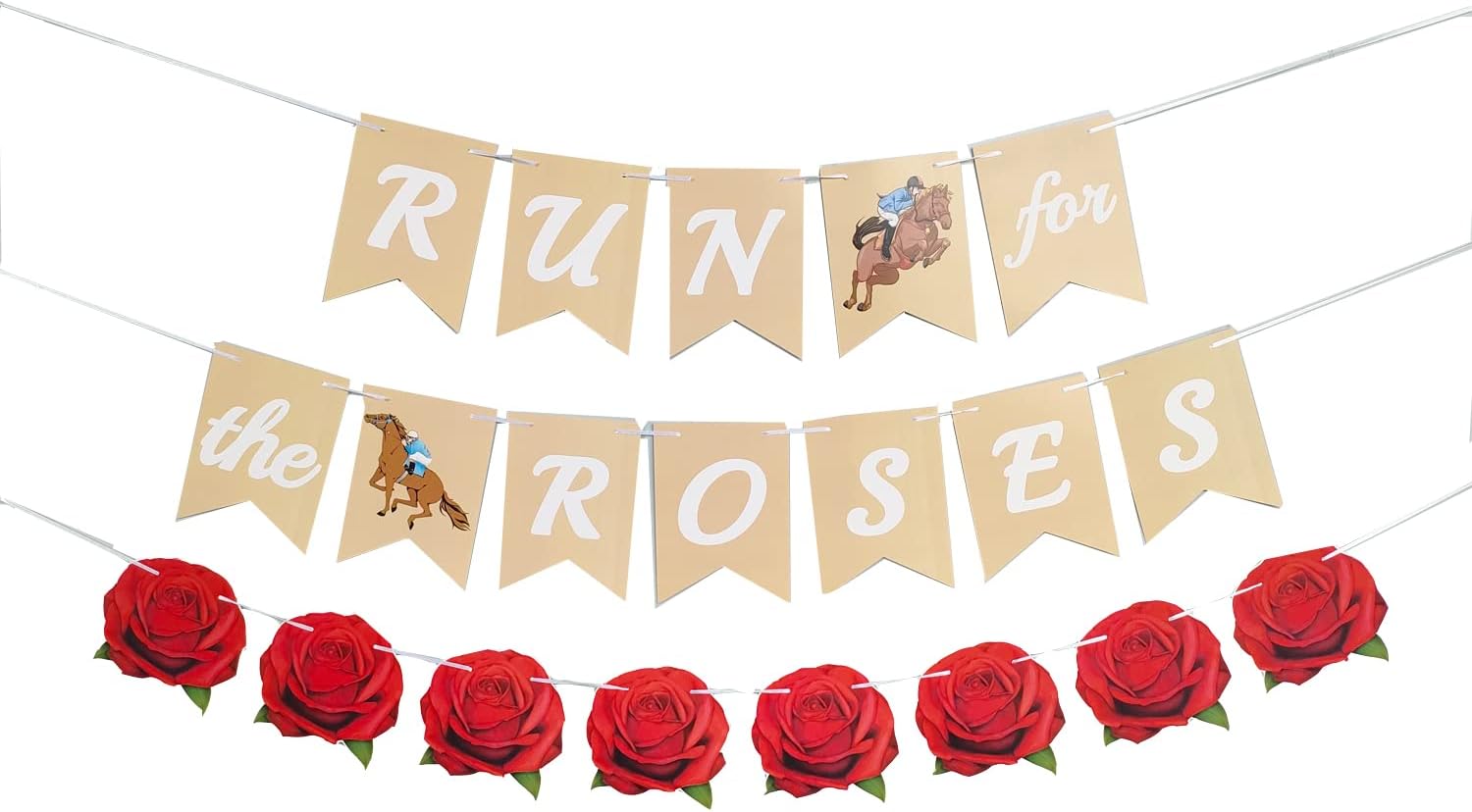 Amazon.com: Kentucky Derby Banner Horse Race Party Decorations - Derby ...