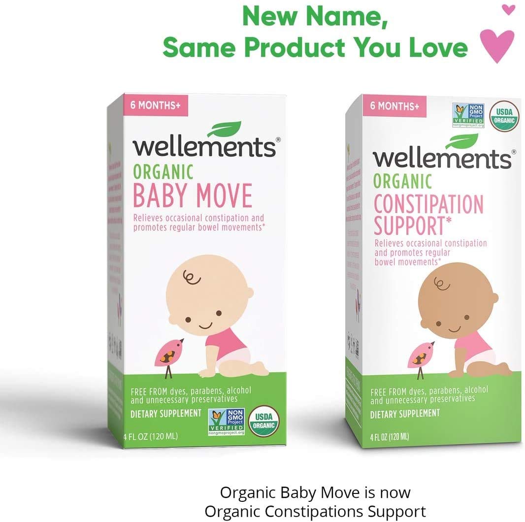 Wellements Organic Baby Constipation Support, Free from Dyes, Parabens ...