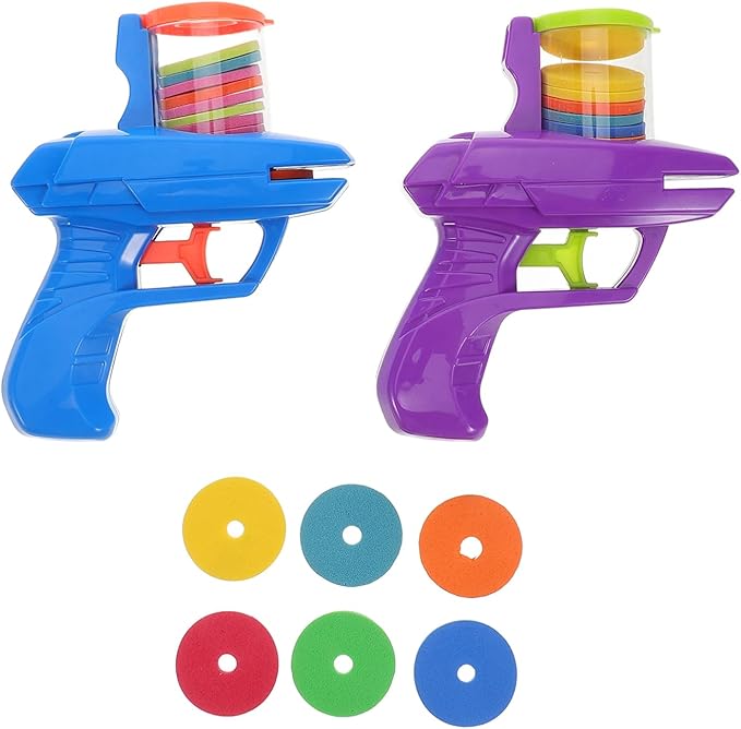 Amazon.com: Toyvian Disc Toy with Soft Foam Discs - Interactive Flying ...