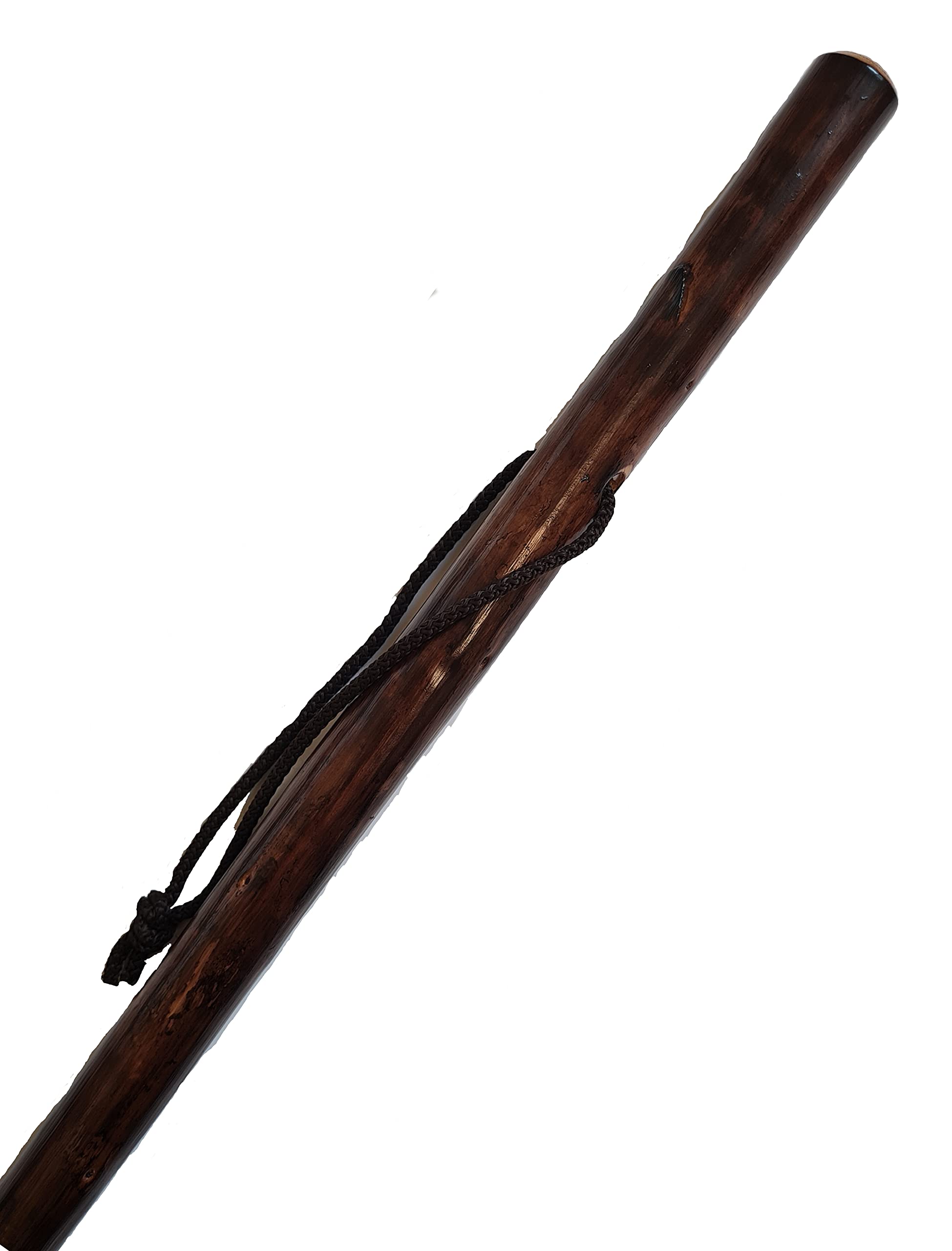 Scorched Chestnut Wood Hiking Stave Pole Staff Walking Stick Brown ...