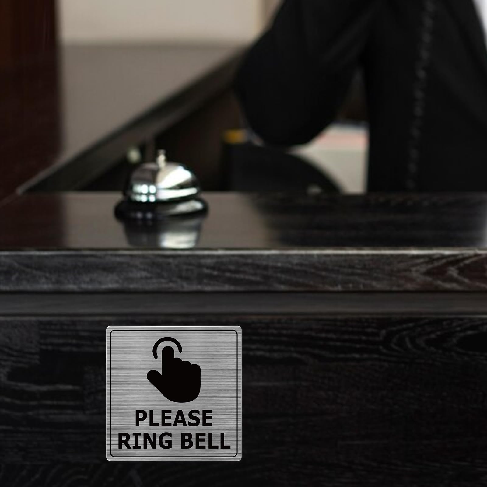 Snapklik.com : Please Ring Bell Signs 6 6 Inches Aluminum Self-Adhesive ...