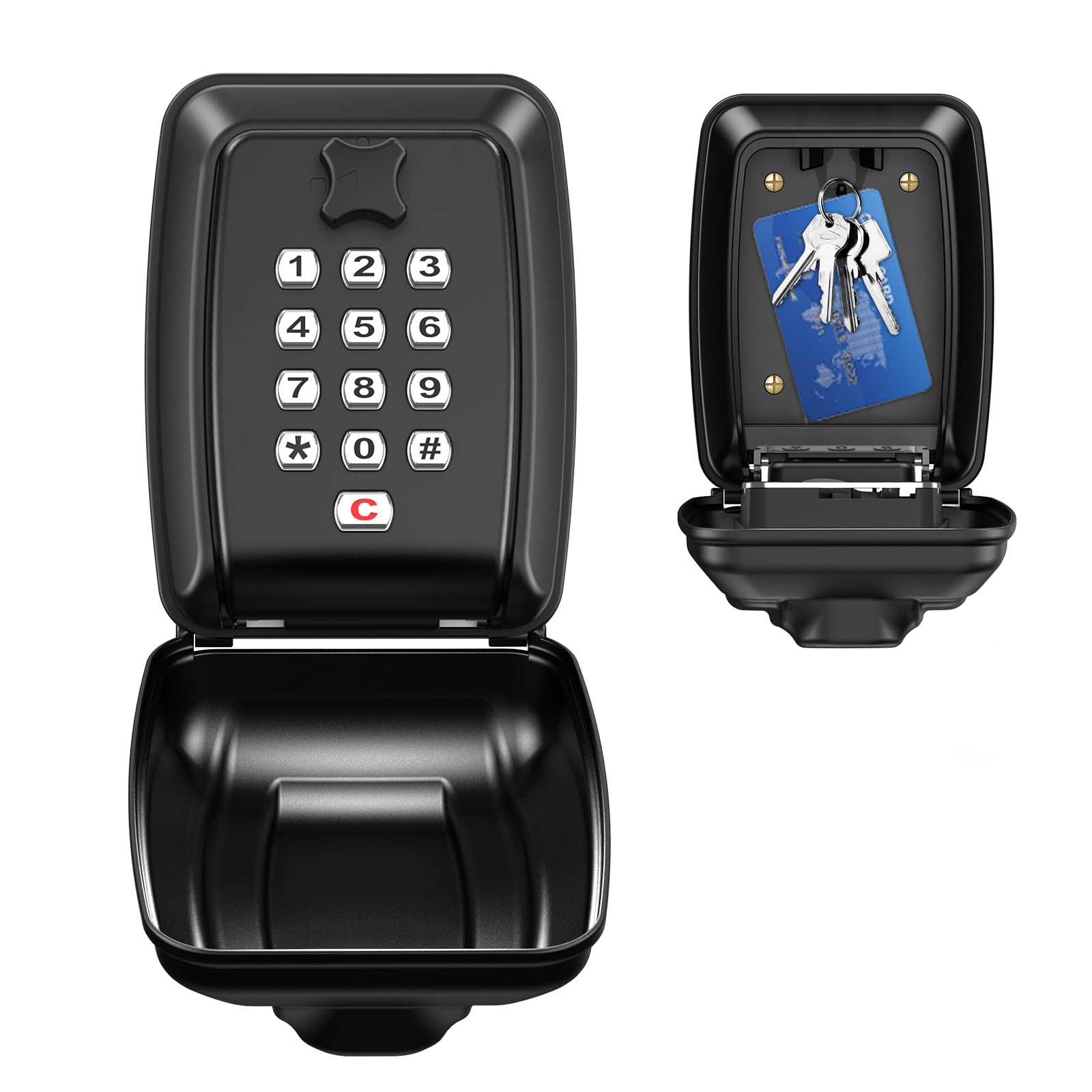 Amazon.com: AMIR Key Lock Box for Outside, Wall Mounted Lockbox, 12 ...