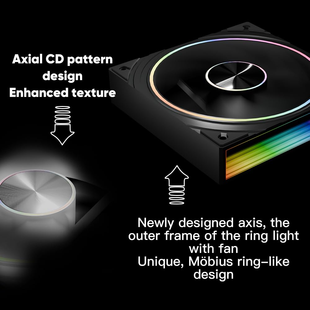 Snapklik.com : Transwarp 120mm RGB Reverse Fan, Infinity Mirror Daisy ...