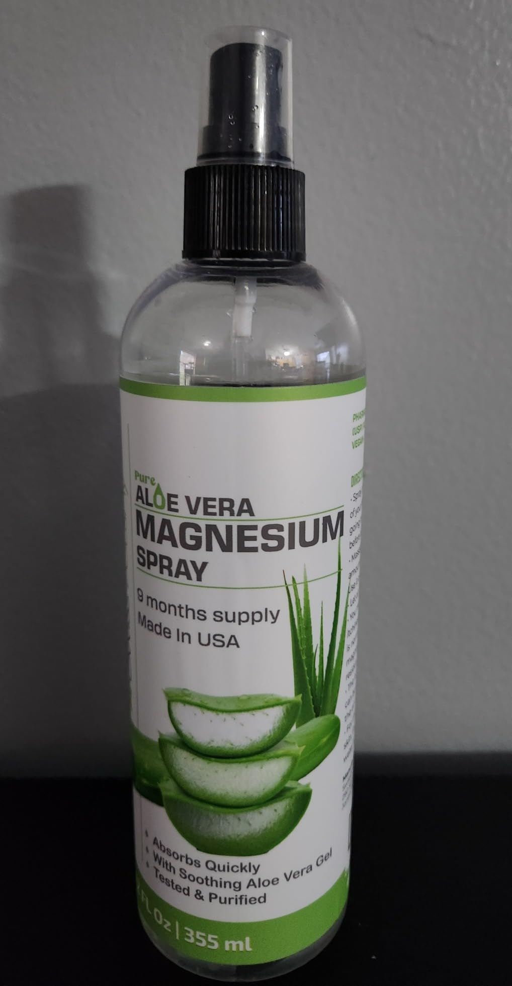 Amazon.com: Topical Magnesium Spray with Aloe Vera - Pure Magnesium Oil ...