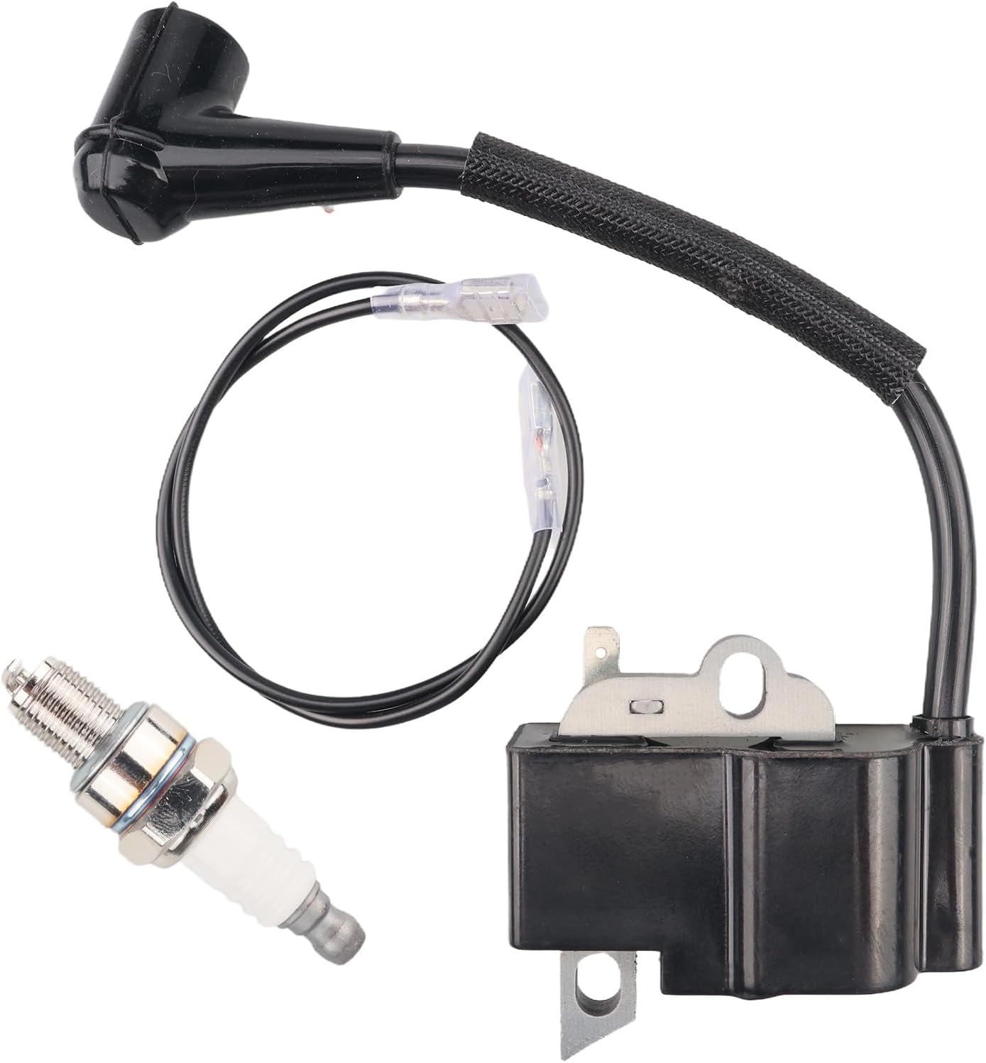Amazon.com: 4144 400 1327 Ignition Coil with Spark Plug for Stihl FS40 ...